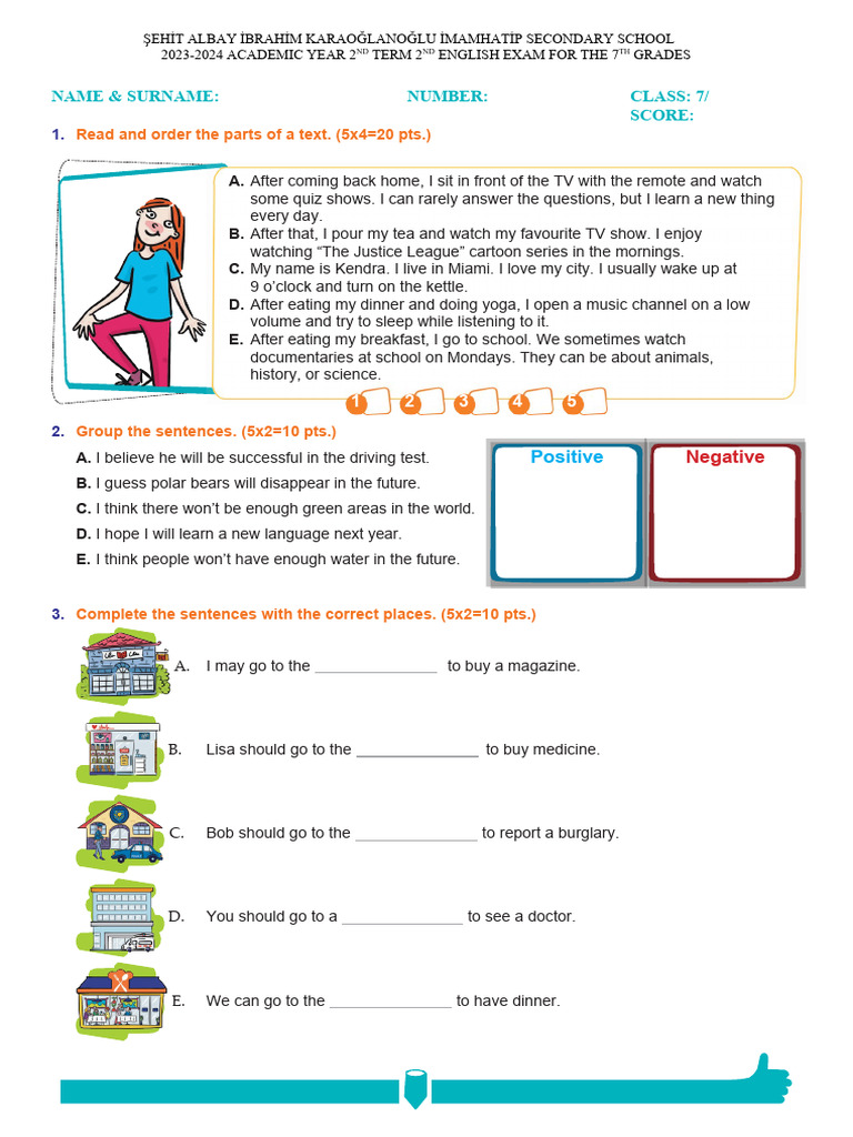Grade7-2nd Term 2nd Exam | PDF | Natural Environment | Earth Sciences