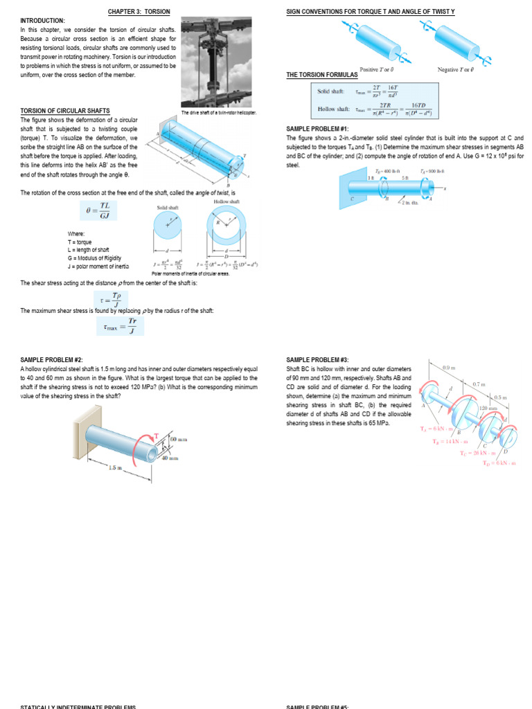 MDB - Topic 3 Torsion | PDF | Stress (Mechanics) | Mechanics