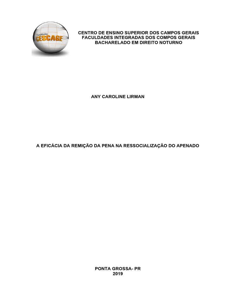 TCC - Final - Sem Paginação | PDF | Crimes | Crime e Violência