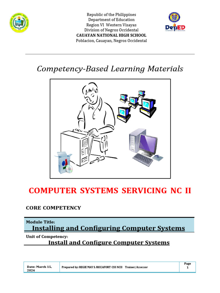 Core 1 Install Configure Computer Systems Updated Pdf Hard Disk Drive Computer Hardware