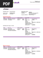Lumo Train Seating Plan Overview | PDF