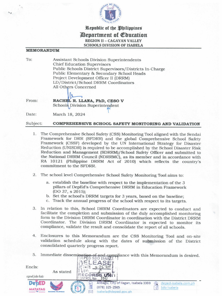 DRRM Css Report | PDF