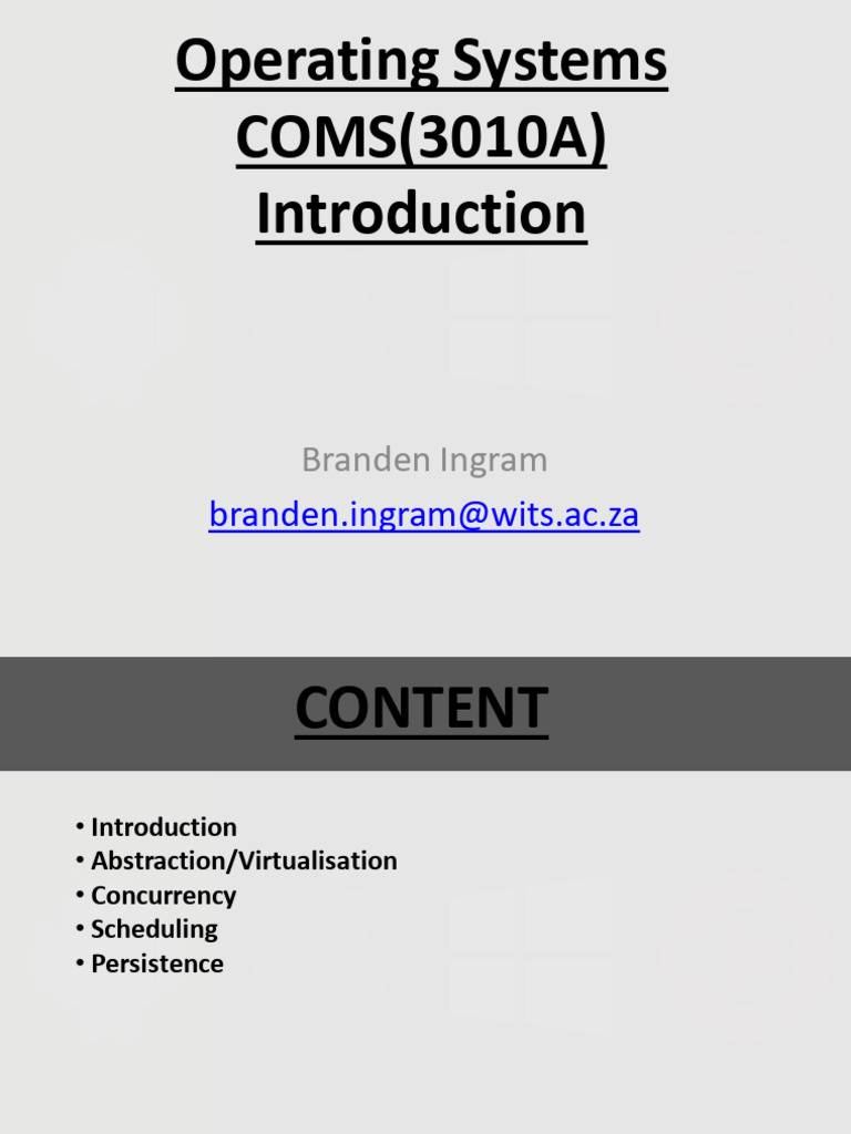 1.introduction 1 | PDF | Operating System | Process (Computing)