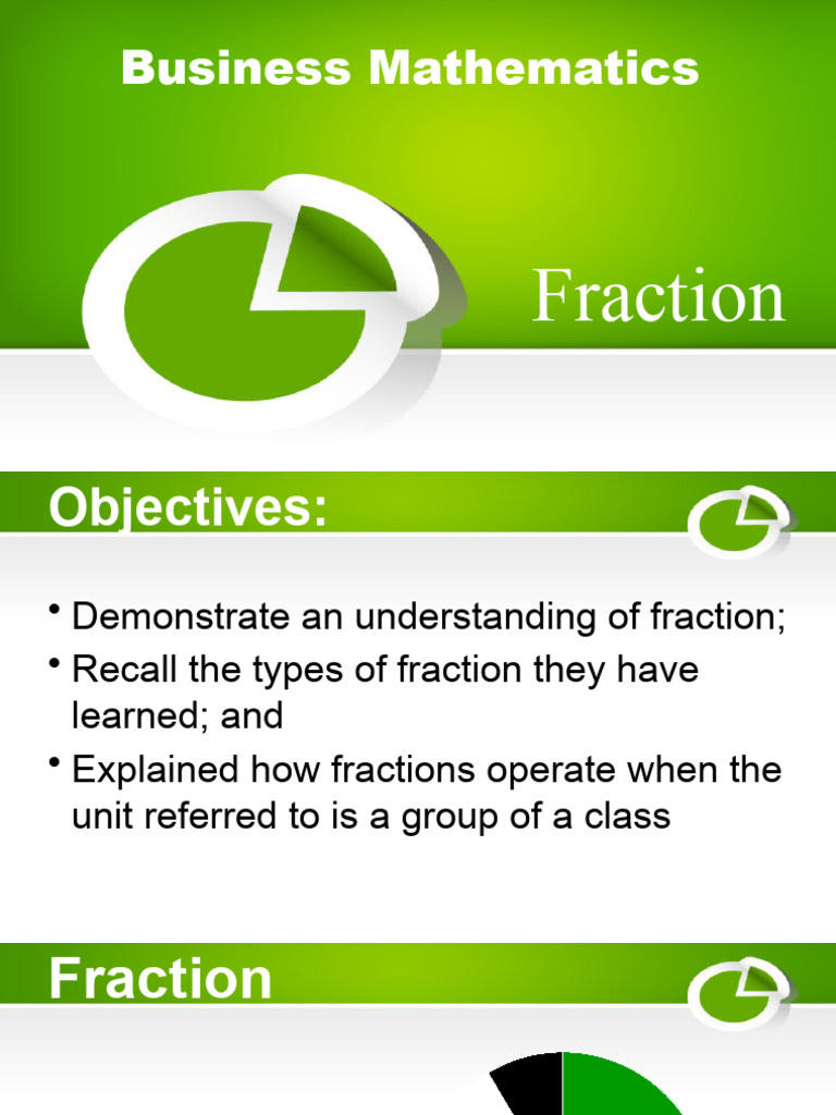 Understanding Business Fractions | PDF