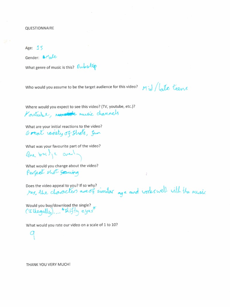 Audience Feedback Group 1 | PDF