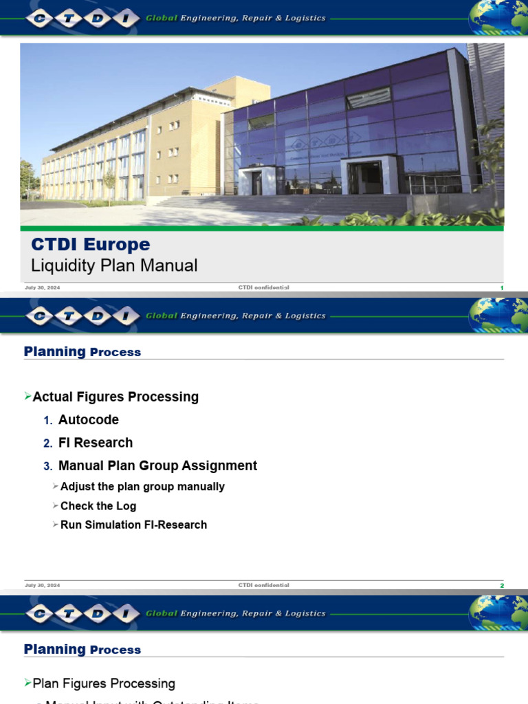 Liquidity Plan Manual v4 | PDF | Computing