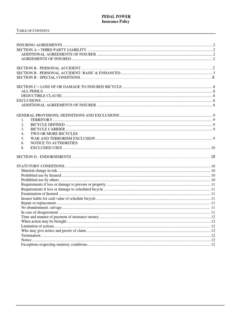 Policy Wording 2023 | PDF | Cost Of Living | Insurance