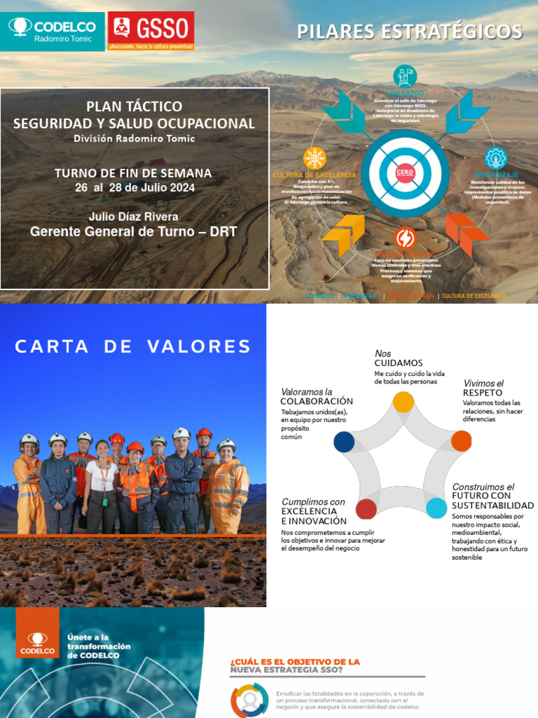 Plan Táctico de Seguridad Codelco 2024 | PDF | Chile