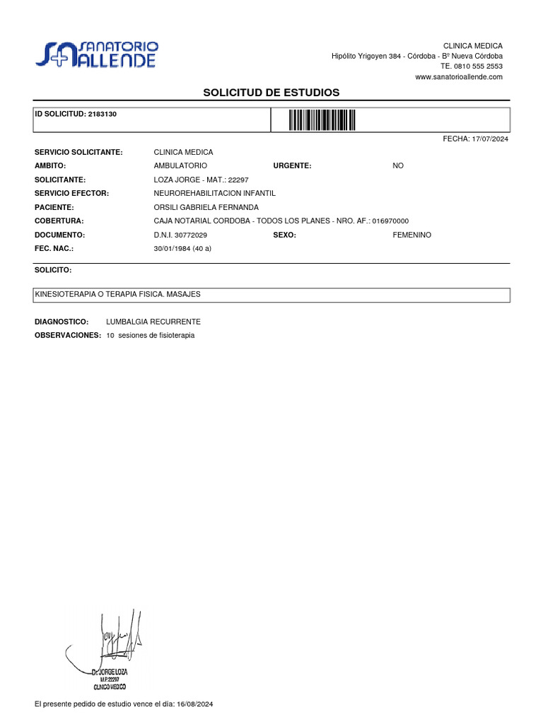 Documento Medico | PDF