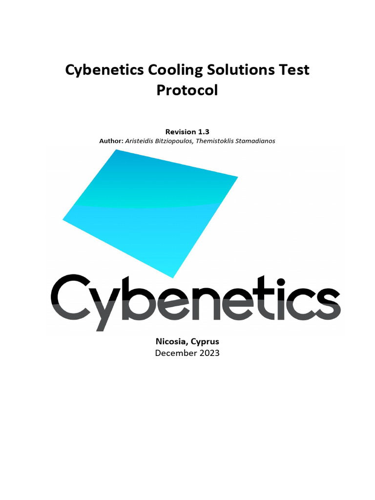 Cybenetics Cooling Solutions Test Protocol - en | PDF | Noise | Central ...