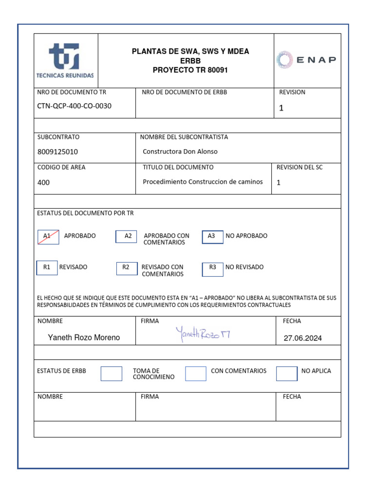 CTN QCP 400 CO 0030 - Rev1 1 | PDF