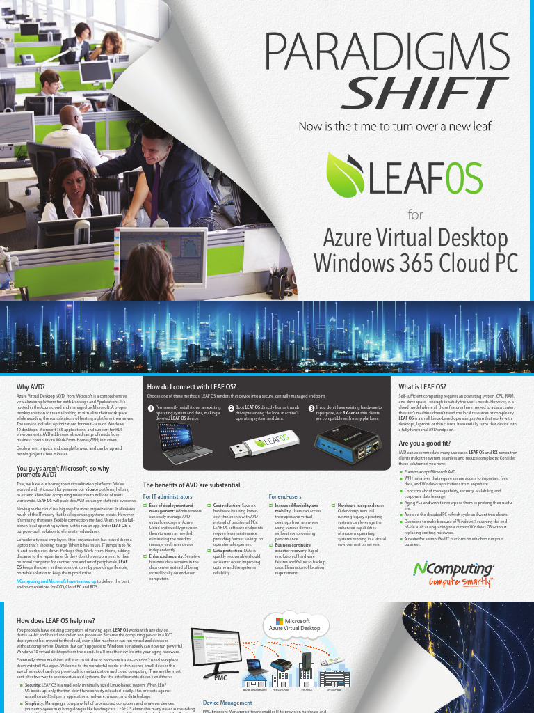 LEAF OS: Optimize Azure Virtual Desktop | PDF | Operating System ...