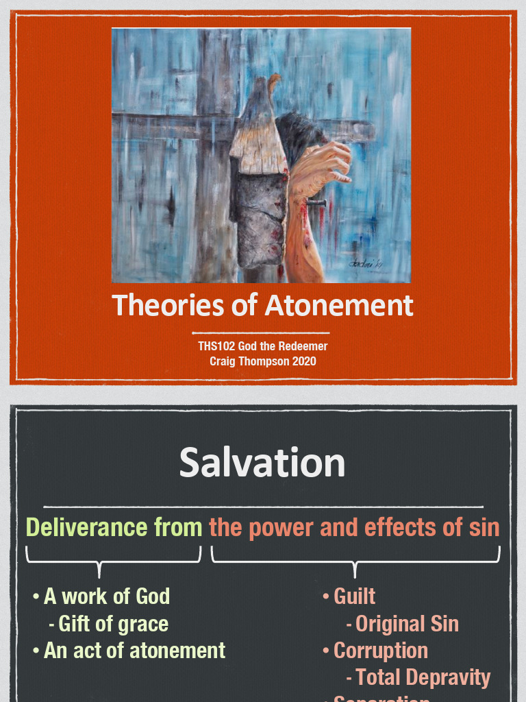 Theories of Atonement Explained | PDF | Sin | Christian Soteriology
