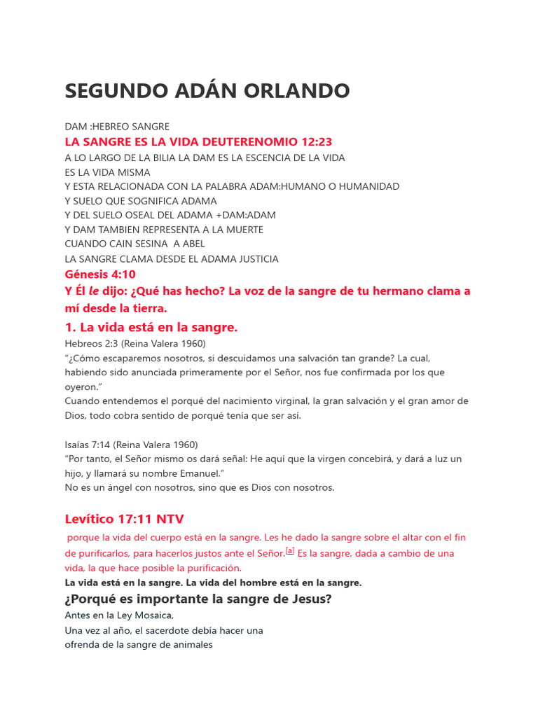 Segundo Adán | PDF | Adán | Pecado