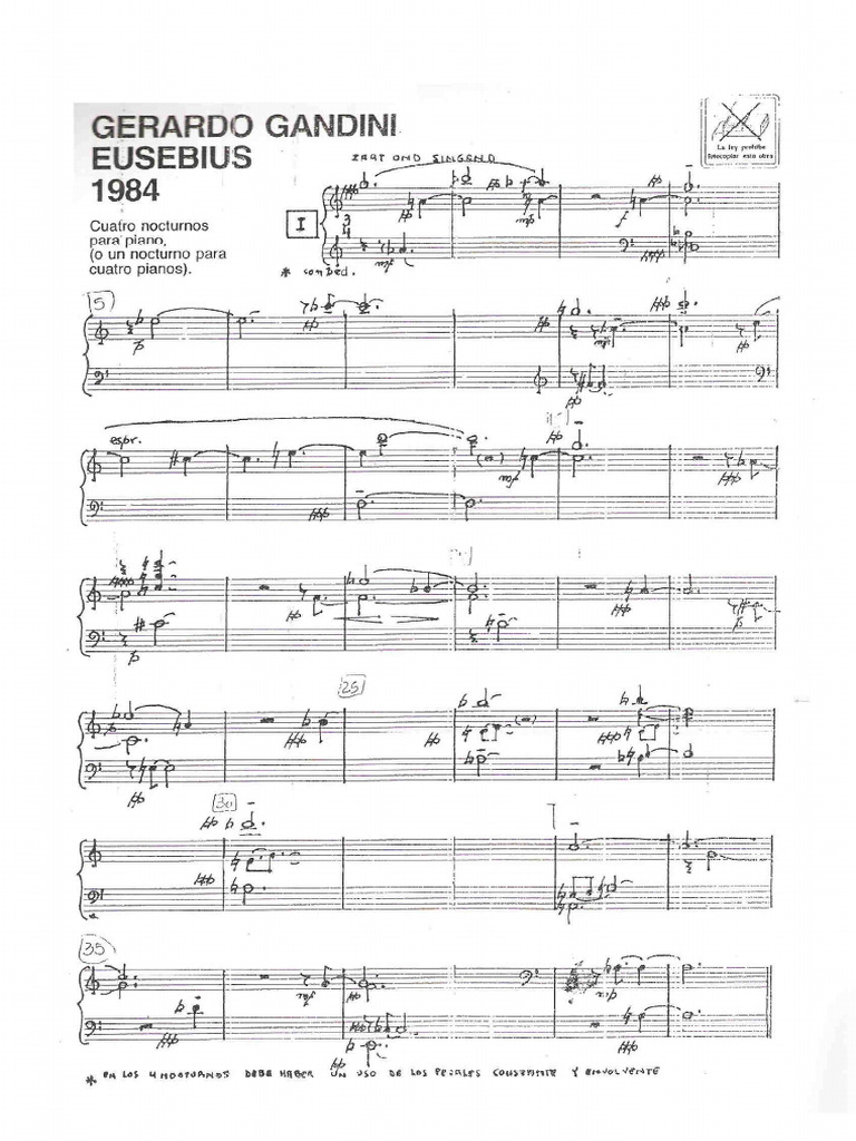 Gerardo Gandini - Eusebius | PDF