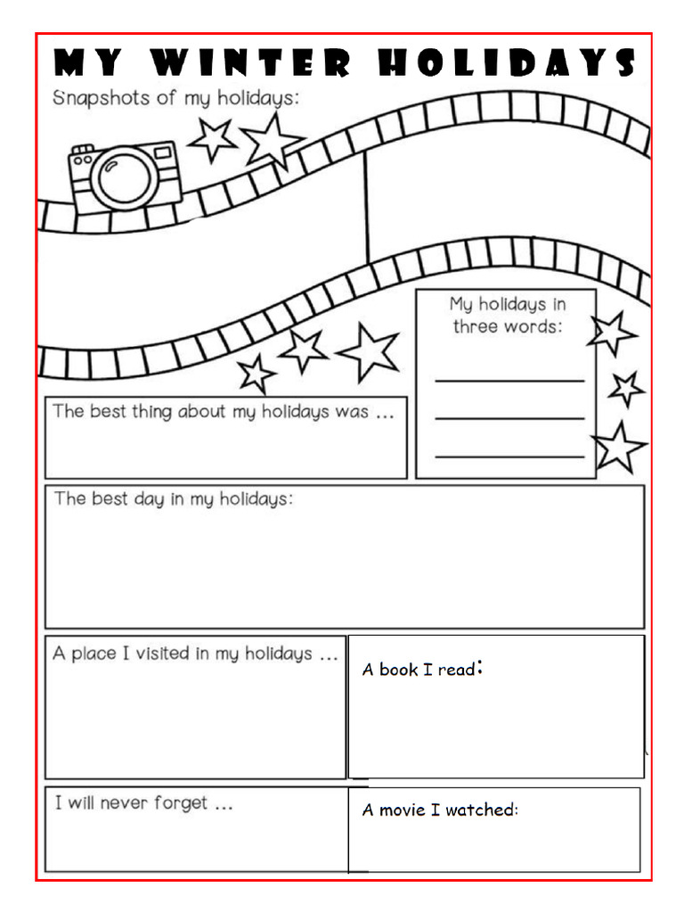 My winter holidays | PDF