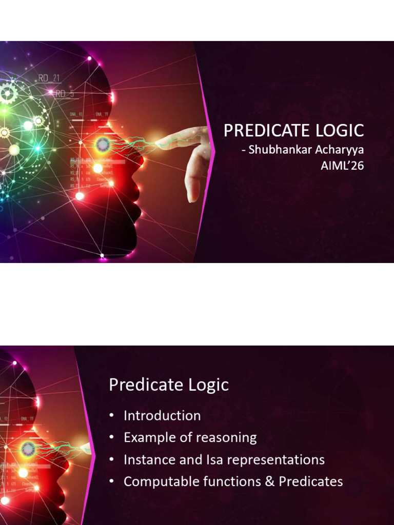 Predicate | PDF | First Order Logic | Logic