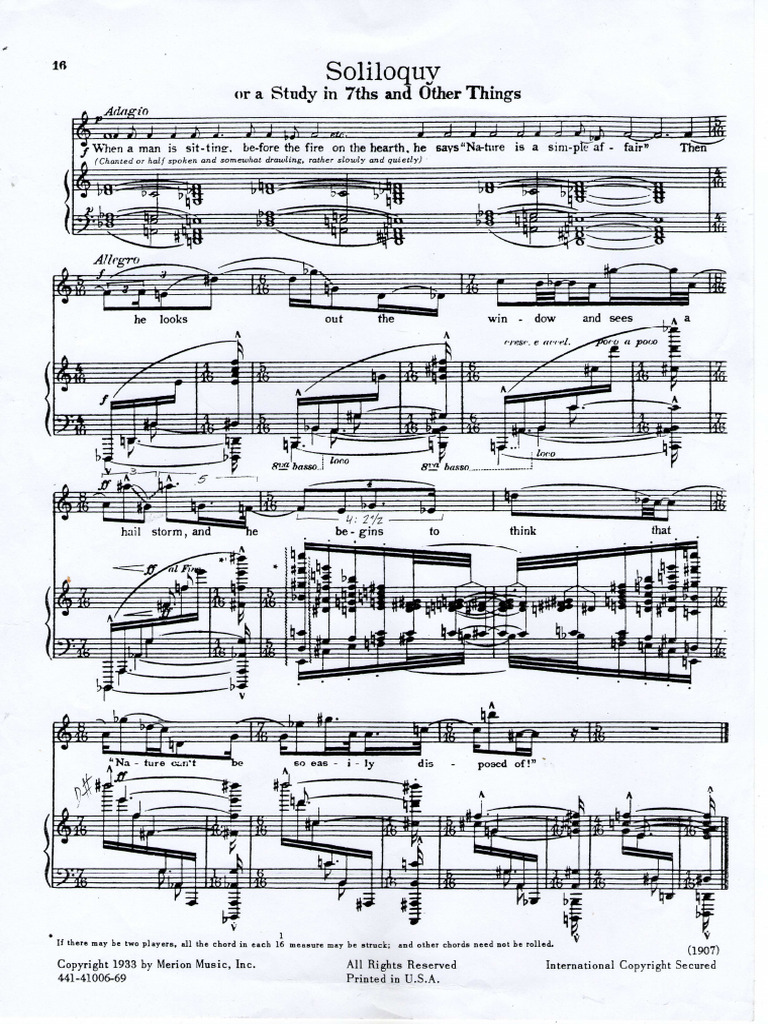 Ives Soliloquy | PDF