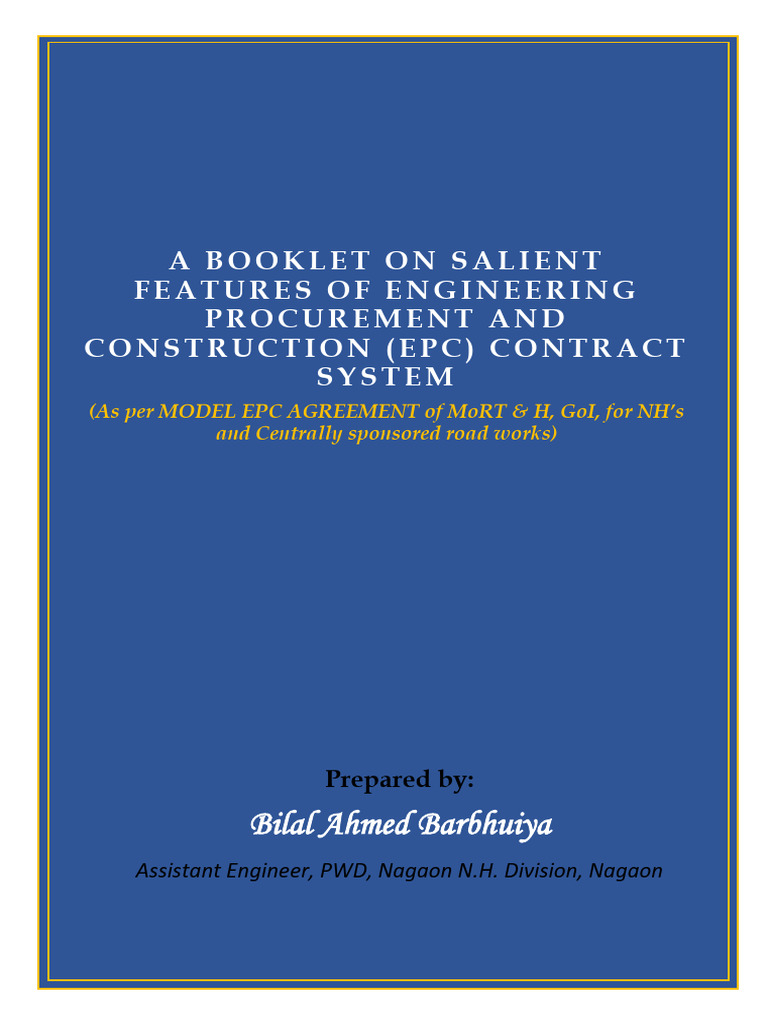 EPC Contract in Nutshell 1 | PDF | Employment | Indemnity