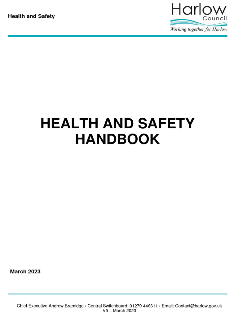 Health and Safety Handbook 2023 | PDF | Personal Protective Equipment ...