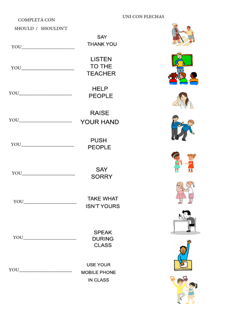 Good and Bad Manners WORKSHEET | PDF