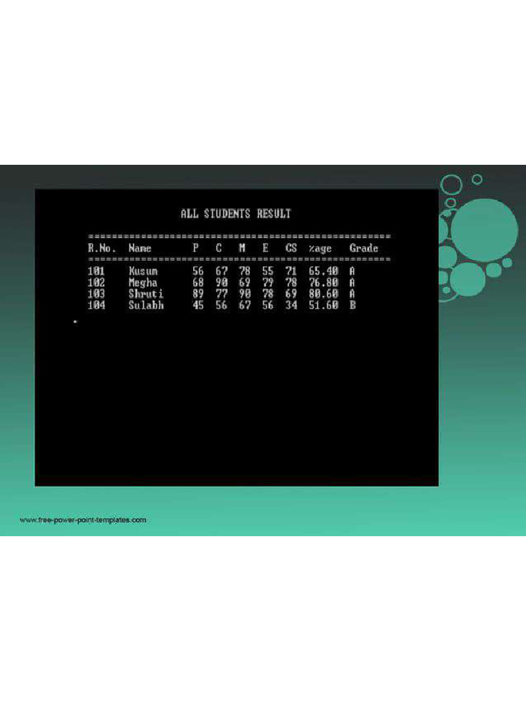 Student Management System Project Report C 17 638 | PDF