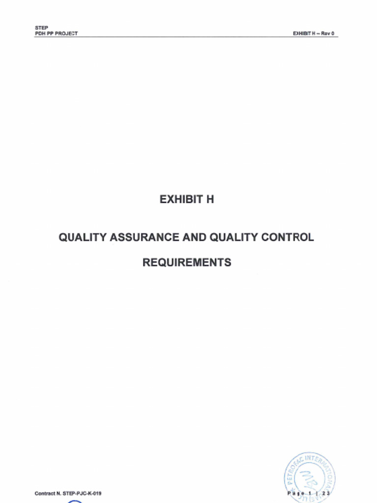0 Quality Assurance And Quality Control Requ Pdf Specification Technical Standard Quality