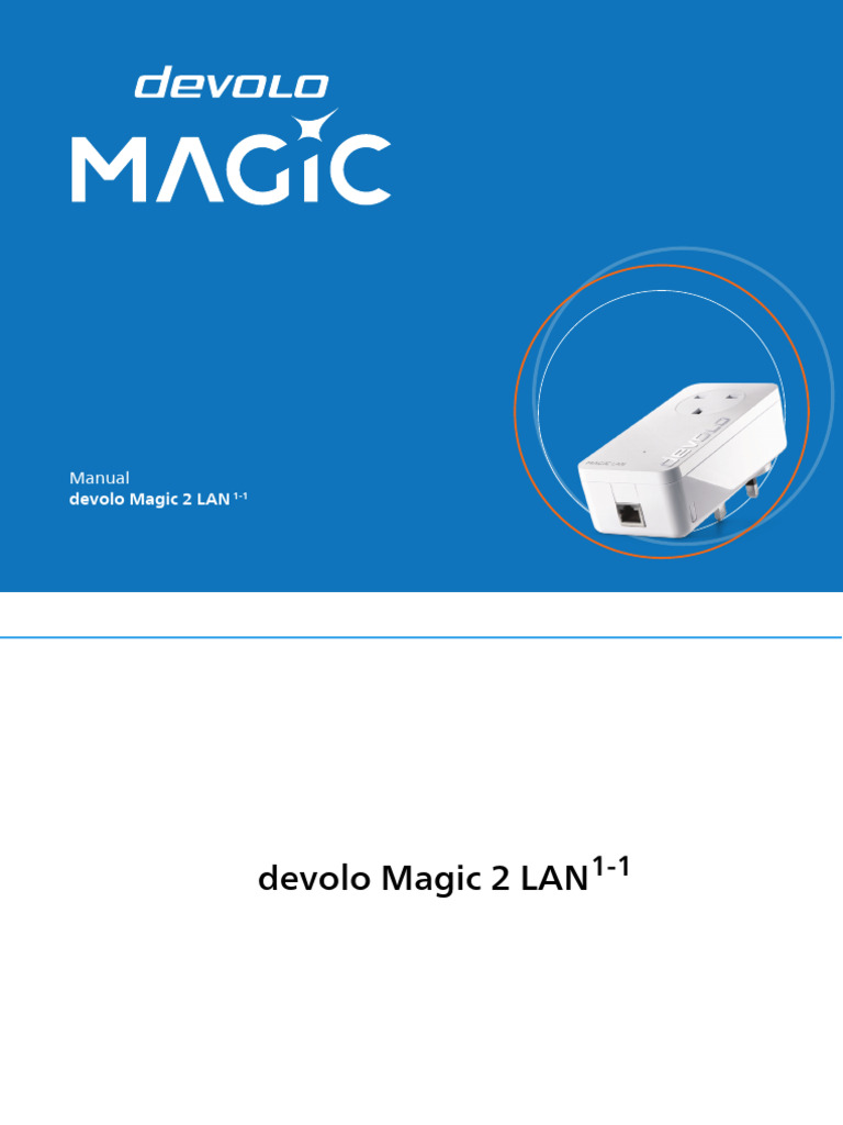Devolo Magic 2 LAN 1-1 0122 en Online | PDF | Computer Network | Mobile App