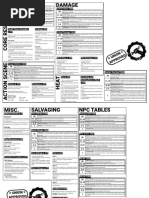 Lancer Actions Cheat Sheet | PDF