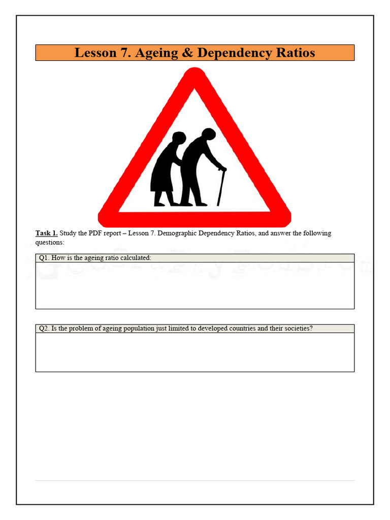 Lesson 7. An Ageing Population | PDF | Business | Social Science