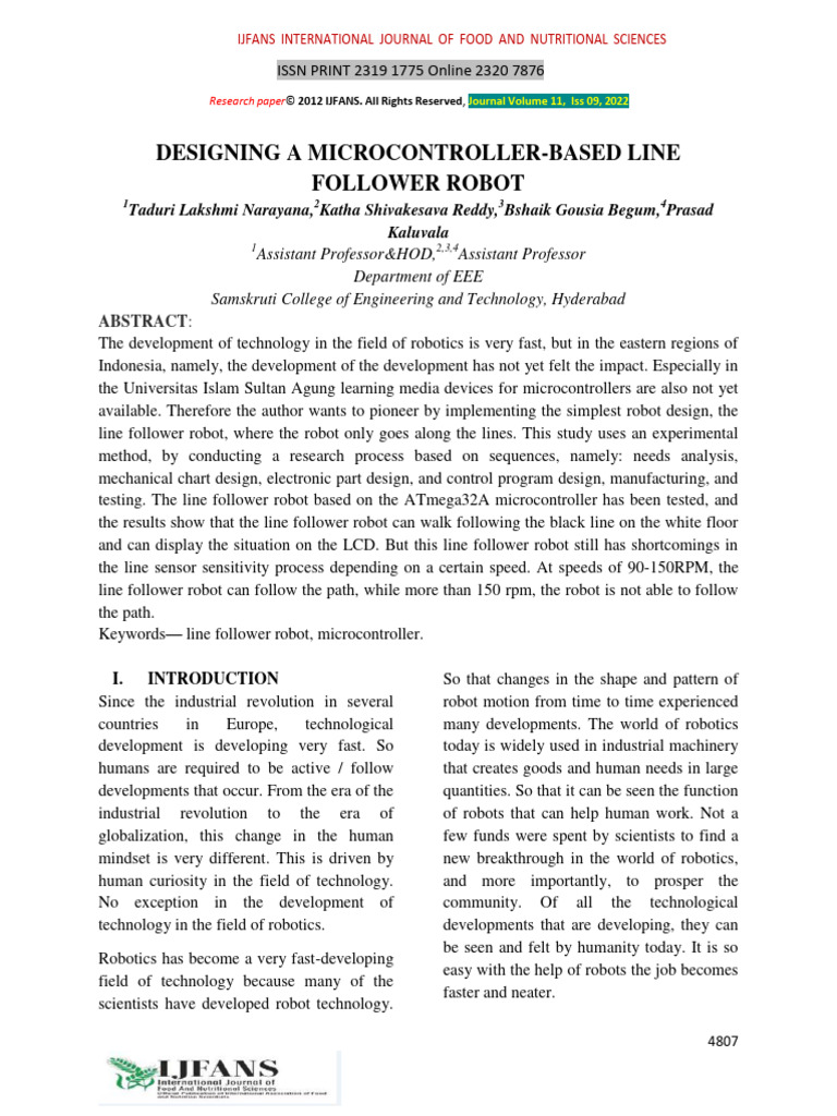 Designing A Microcontroller-Based Line Follower Robot | PDF | Microcontroller | Robot