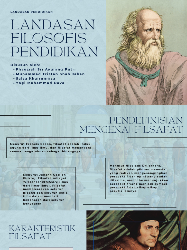 Landasan Filosofis Pendidikan | PDF