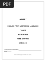 Grade 7 English FAL Assessment | PDF | Subject (Grammar) | Mind