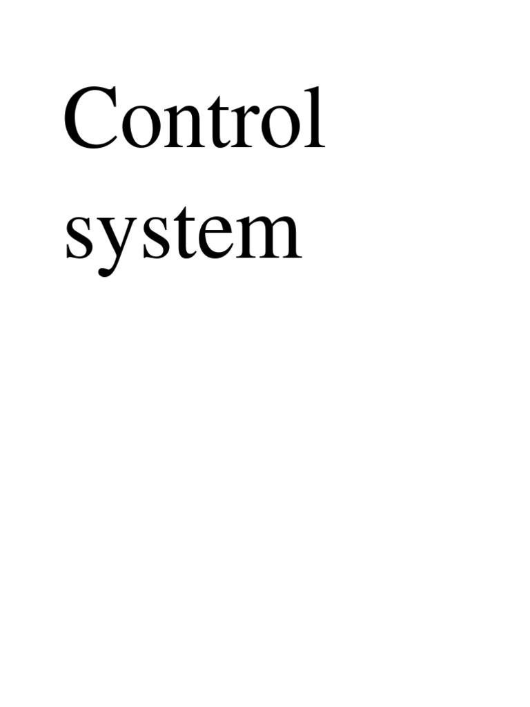 Control System Unit1&Unit2 | PDF | Feedback | Electromagnetic Induction