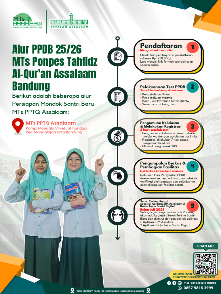 Info PPDB MTs PPTQ Assalaam 2526 - 20240729 - 193649 - 0000 | PDF