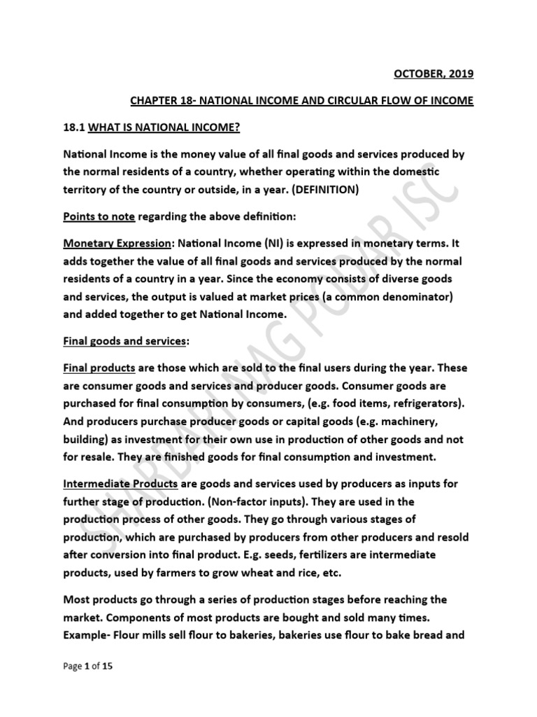 National Income and Circular Flow Explained | PDF | Taxes | Macroeconomics