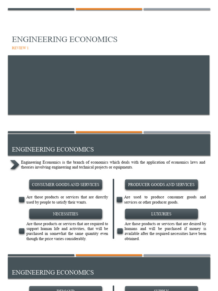 Engineering Economics | PDF | Depreciation | Elasticity (Economics)