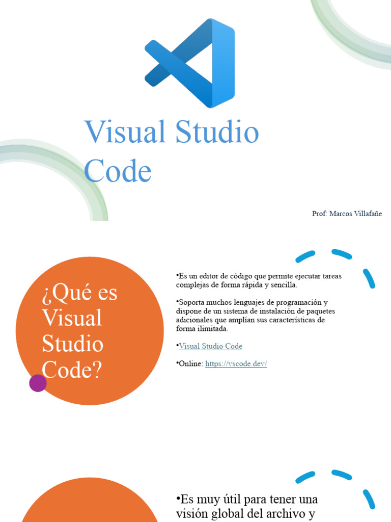 Visual Studio Code Por Marcos Villafañe | PDF | Archivo de computadora | Java (lenguaje de ...