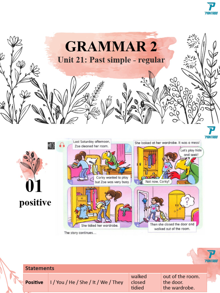 NEW GRAMMAR TIME 2 - Unit 21 - Past Simple Regular | PDF | Linguistic ...
