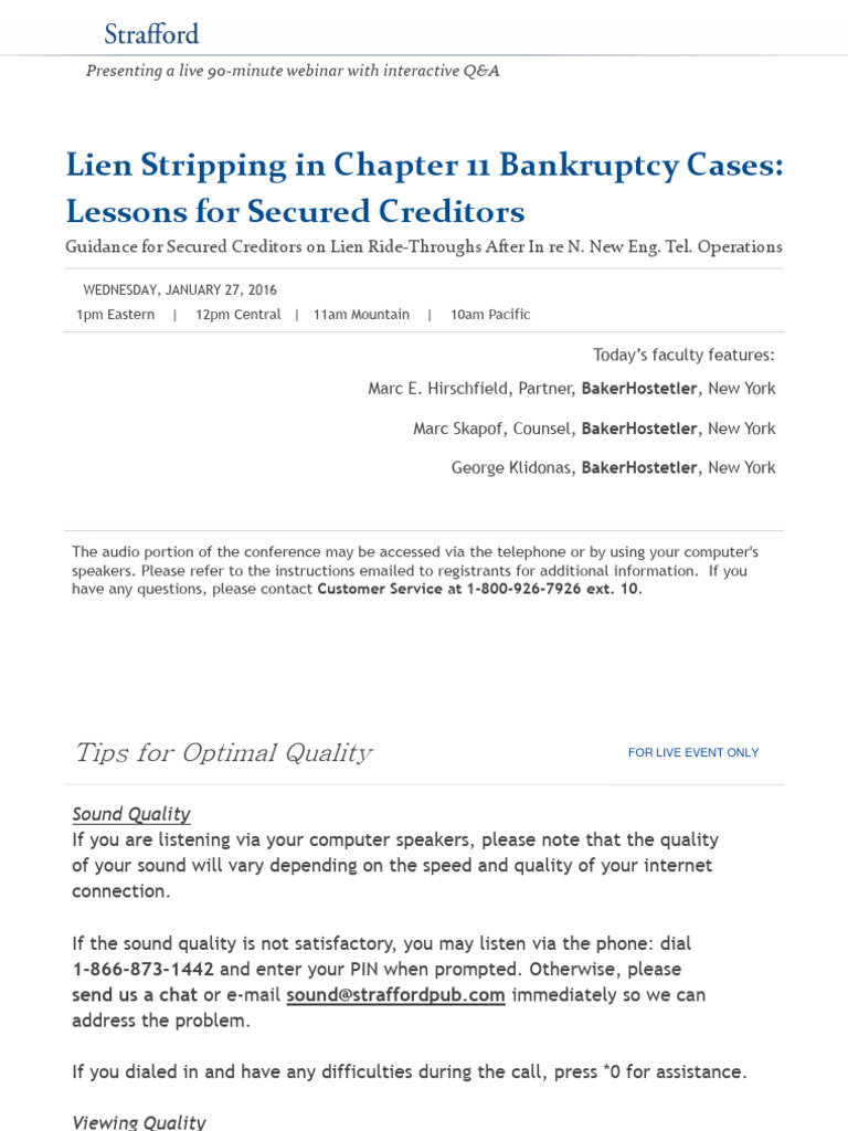 lien avoidance | PDF | Security Interest | Chapter 13