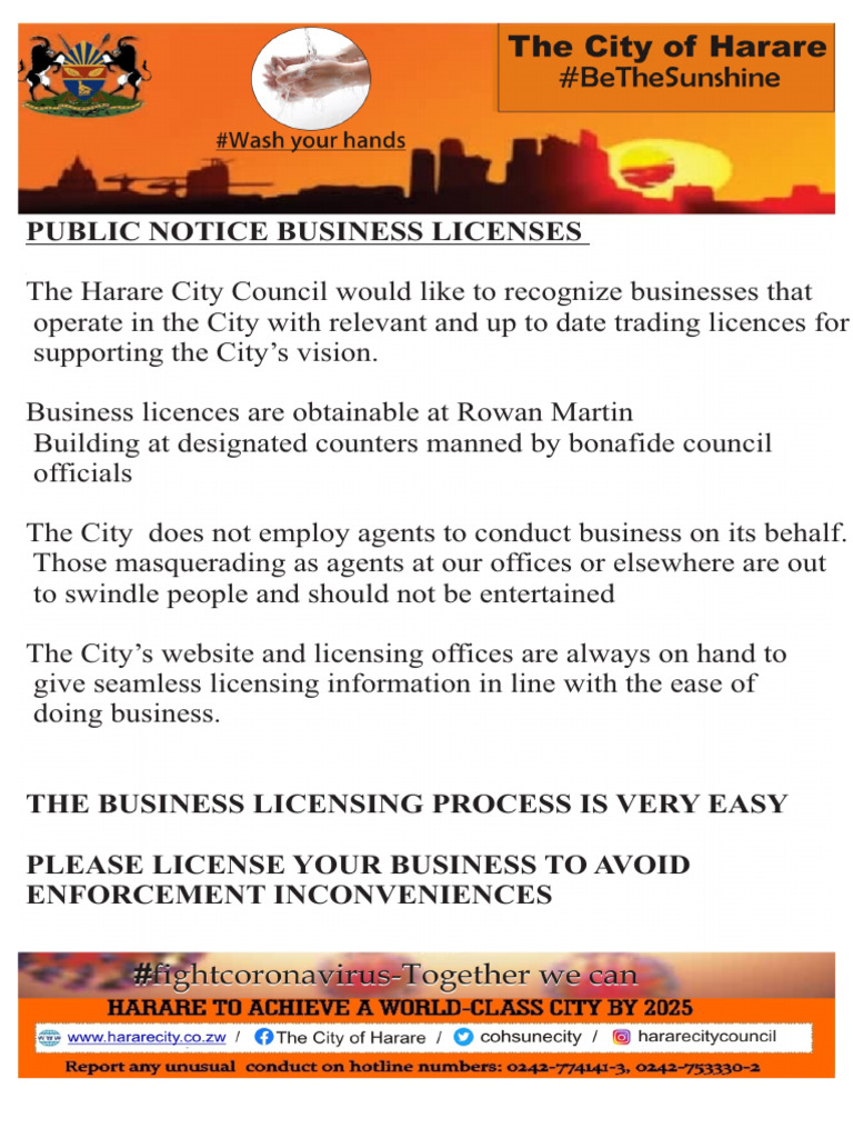 Business Licences Notice. | PDF