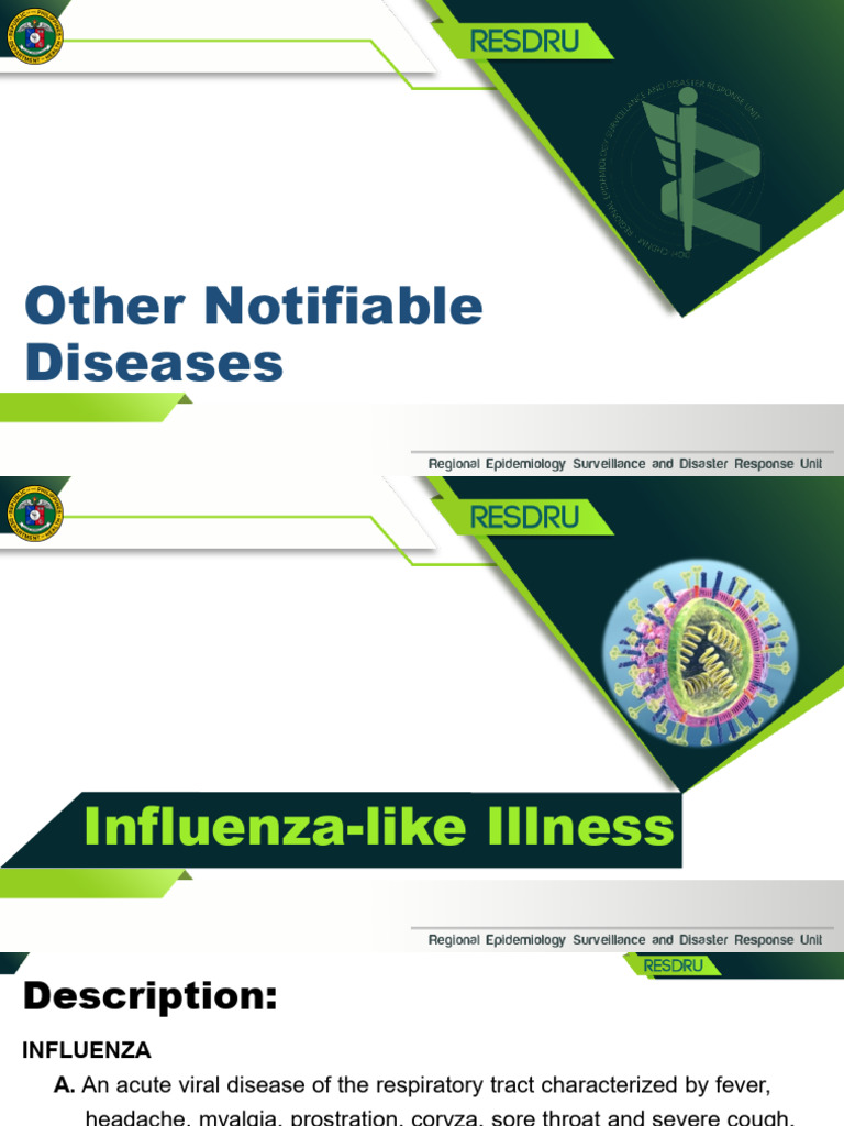 06 Other Notifiable Disease Surveillance | PDF | Influenza | Influenza ...