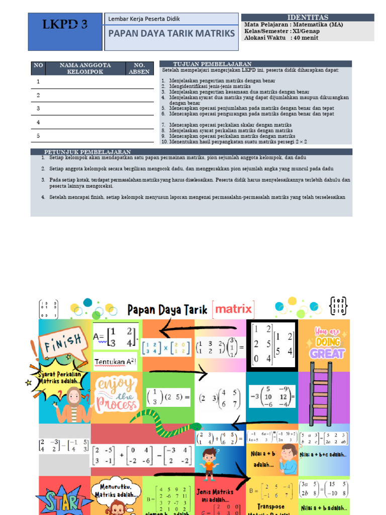 LKPD Inovasi Matriks 1 | PDF