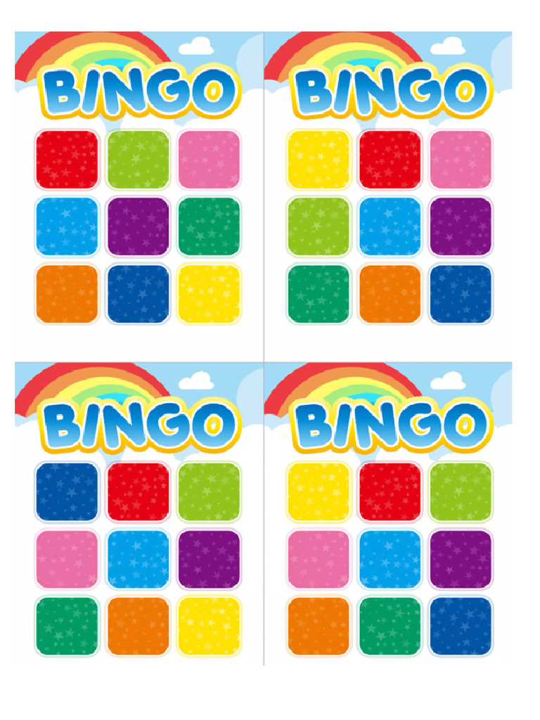 Bingo Das Cores | PDF