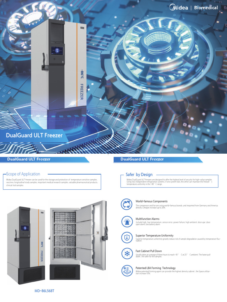Midea DualGuard ULT Freezer Overview | PDF | Refrigerator