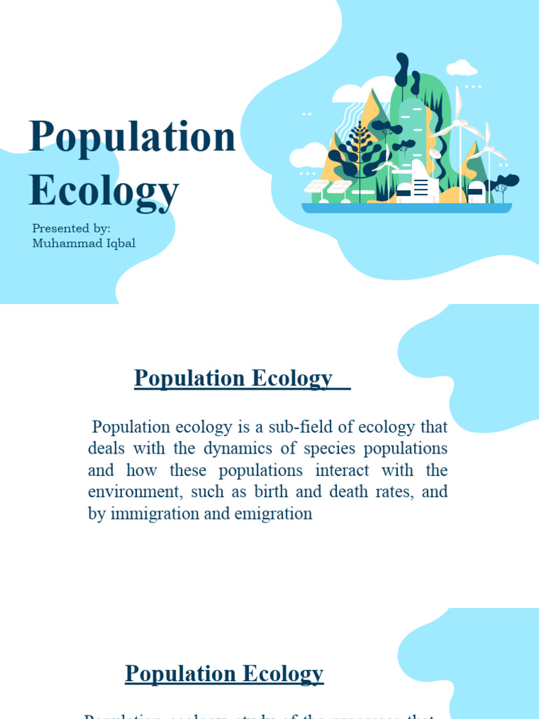 Population Ecology by M Iqbal | PDF | Human Impact On The Environment ...
