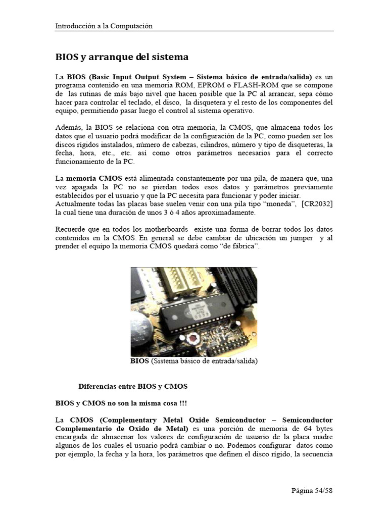 BIOS Arranque | PDF | Bios | Arranque