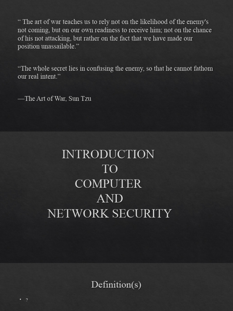 Introduction (Autosaved) 1 | PDF | Computer Security | Security
