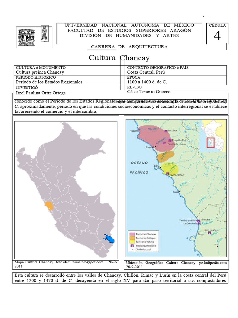 Cultura Chancay: Historia y Textiles | PDF