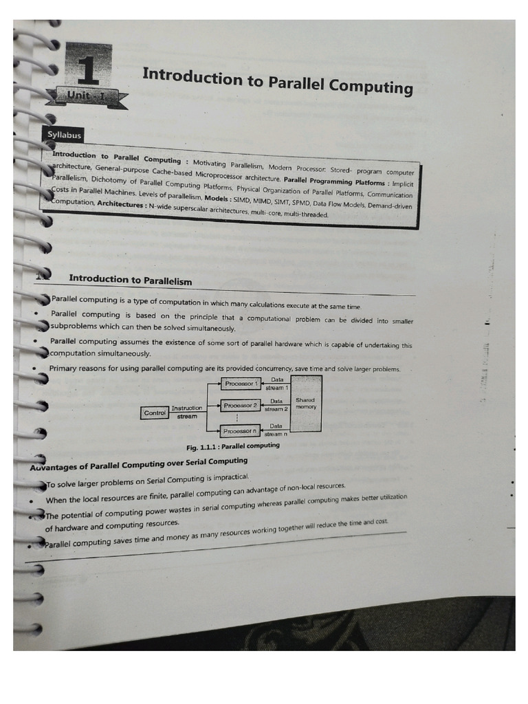 HPC Unit 1 Part 1 | PDF